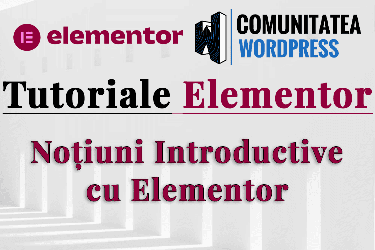 Noțiuni Introductive Cu Elementor — Comunitatea Wordpress